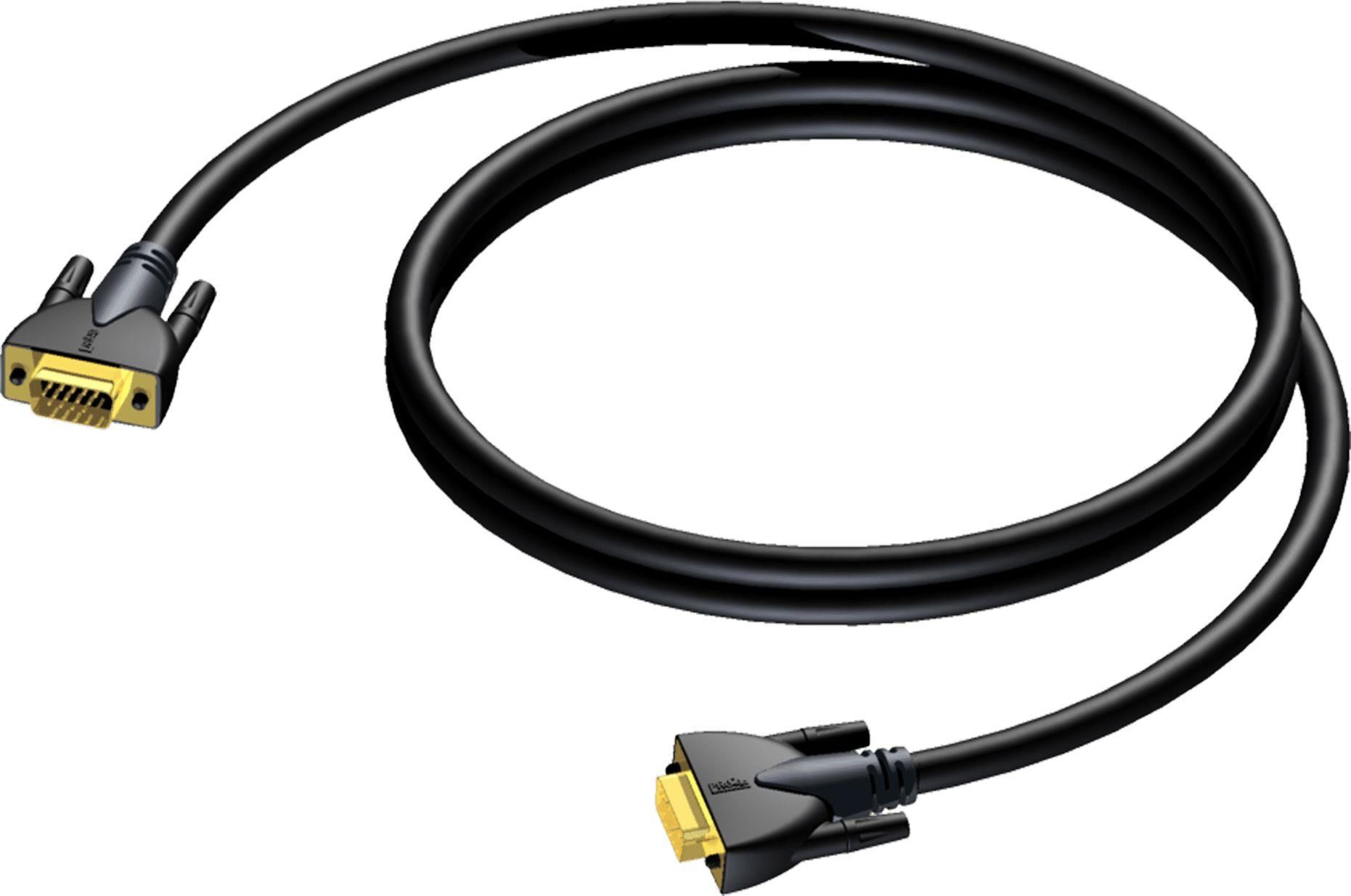 PROCAB KABEL D-SUB (VGA) - 15M CZARNY (CLV114/15) (CLV11415) (CLV11415 ...