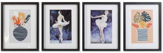 Dkd Home Decor Obraz Tancerka (35X2 5X45 Cm) (4 Sztuk) 12644626 ...