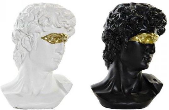 Dkd Home Decor Figurka Dekoracyjna Czarny Biały Żywica (19.5X16.5X28 Cm ...