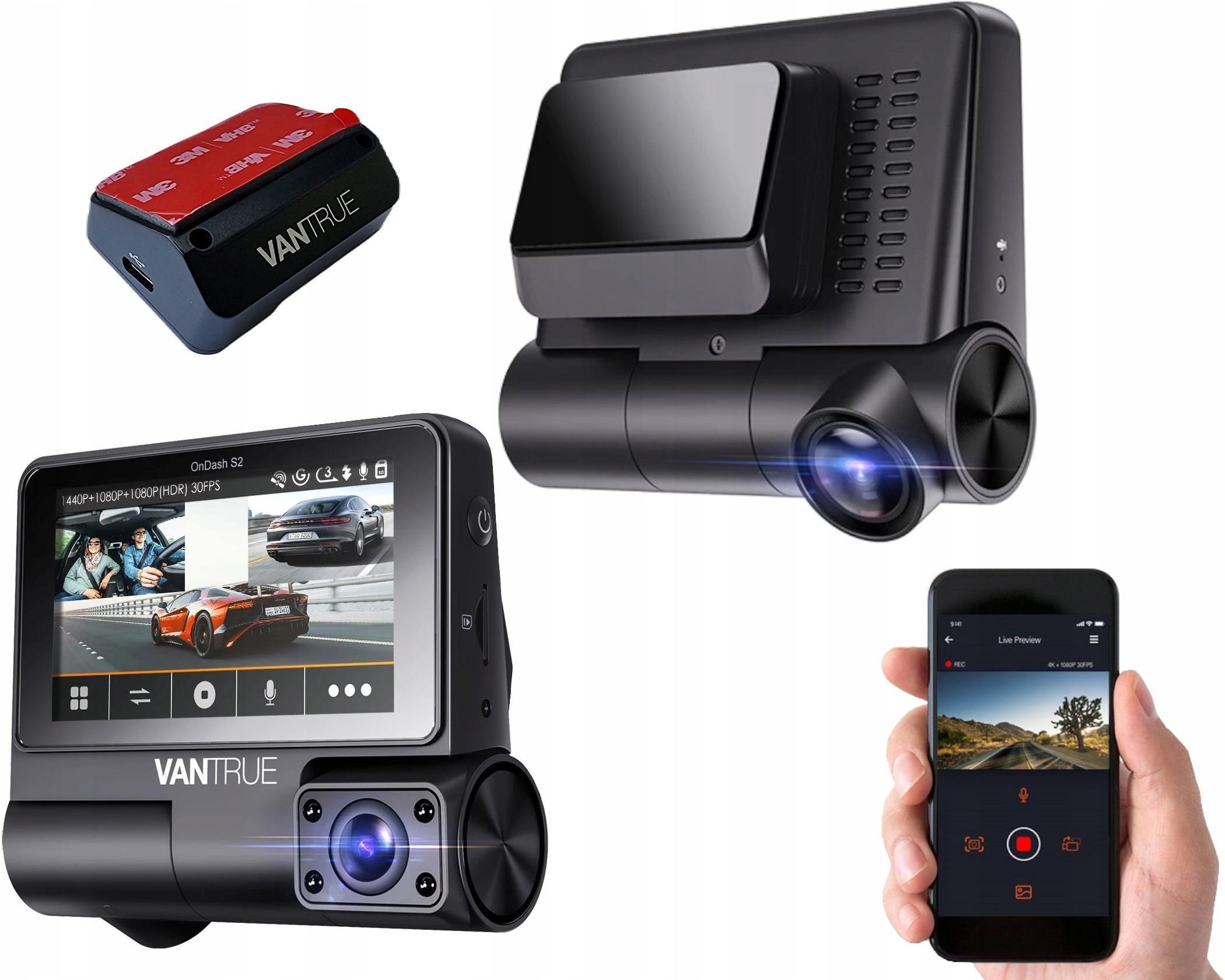 Rejestrator jazdy Vantrue S2 2Ch - Opinie i ceny na Ceneo.pl