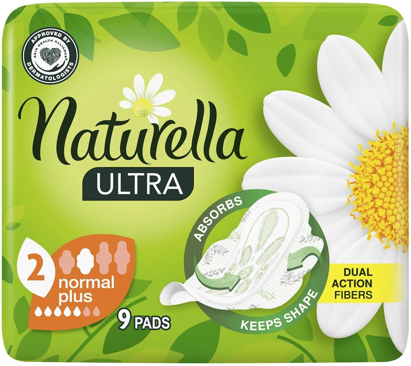 Procter & Gamble Naturella Ultra Podpaski Ze Skrzydełkami Normal Plus 9 ...