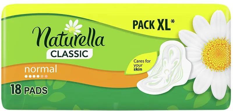Naturella Classic Normal Camomile Podpaski Ze Skrzydełkami 18 Sztuk ...