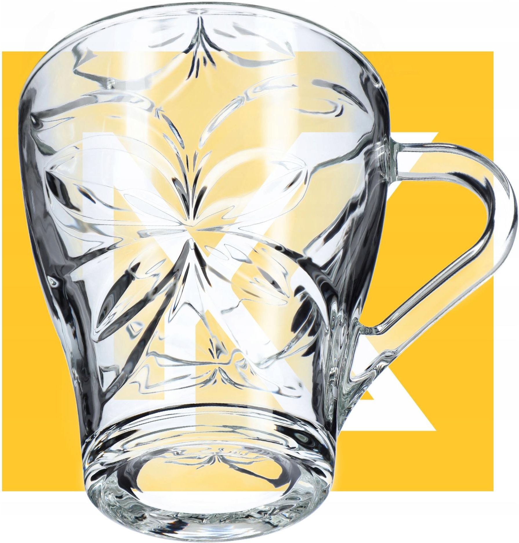 Kadax Szklanki Szklanka Do Kawy Herbaty Kubek 250Ml 6Szt. (K4462 ...