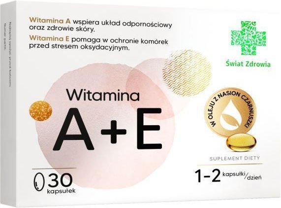 Synoptis Pharma Sp. Z O.O. Swiat Zdrowia Witamina A+E 30Kaps. Miękkich - Opinie i ceny na Ceneo.pl