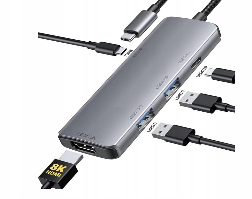 Tc HUB USB-C HDMI 8K USB 3.0 PD 100W MacBook iMac Mac - Opinie i ceny ...