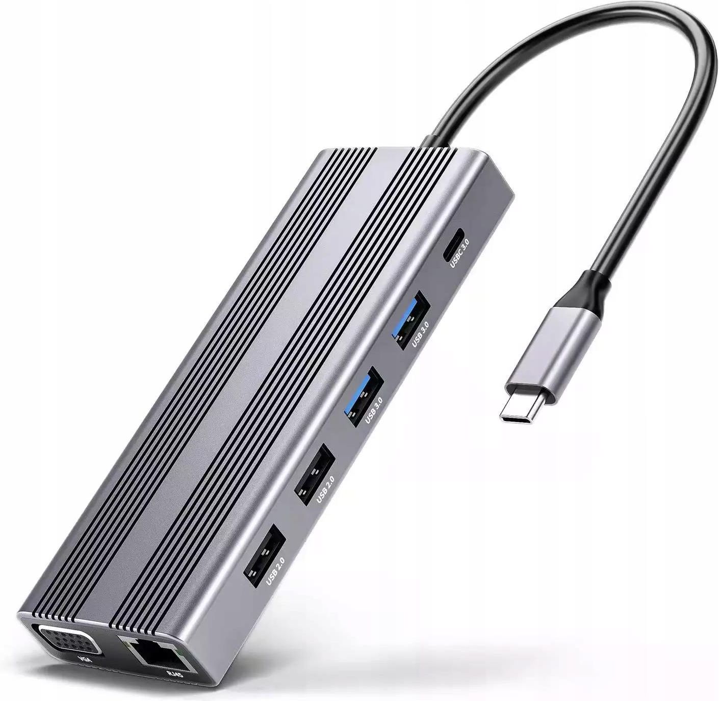 Stacja dokująca do laptopa 4Apple Hub 12W1 Usb-C Lan Vga Hdmi Macbook 4Apple Pro HUB 12w1 USB-C ...