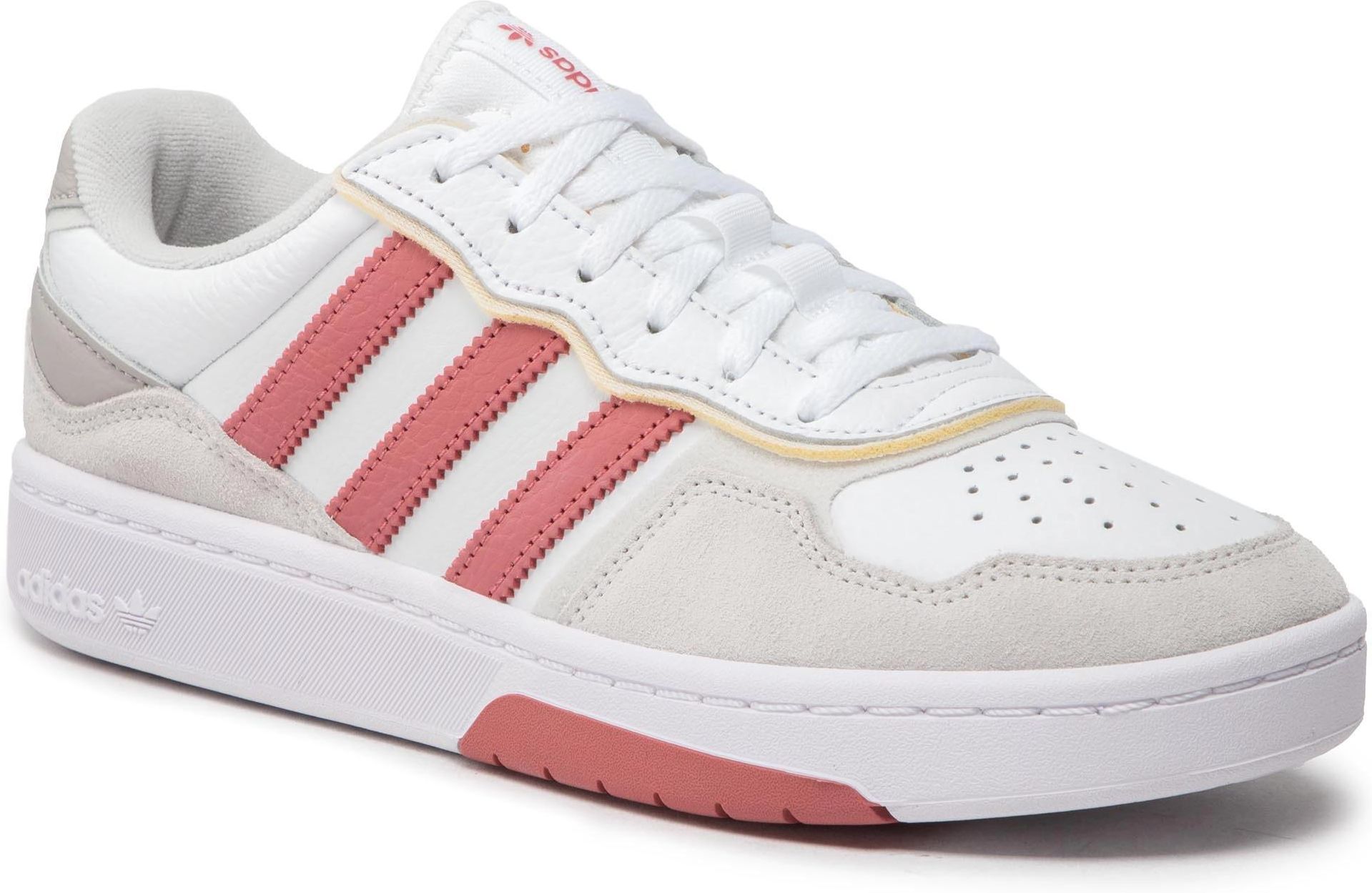 Buty adidas - Courtic GX436 Ftwwht/Wonred/Greone - Ceny i opinie - Ceneo.pl