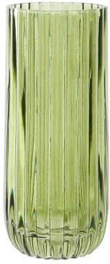 Wazon szklany zielony ryflowany 11 x 30 - Opinie i atrakcyjne ceny na ...