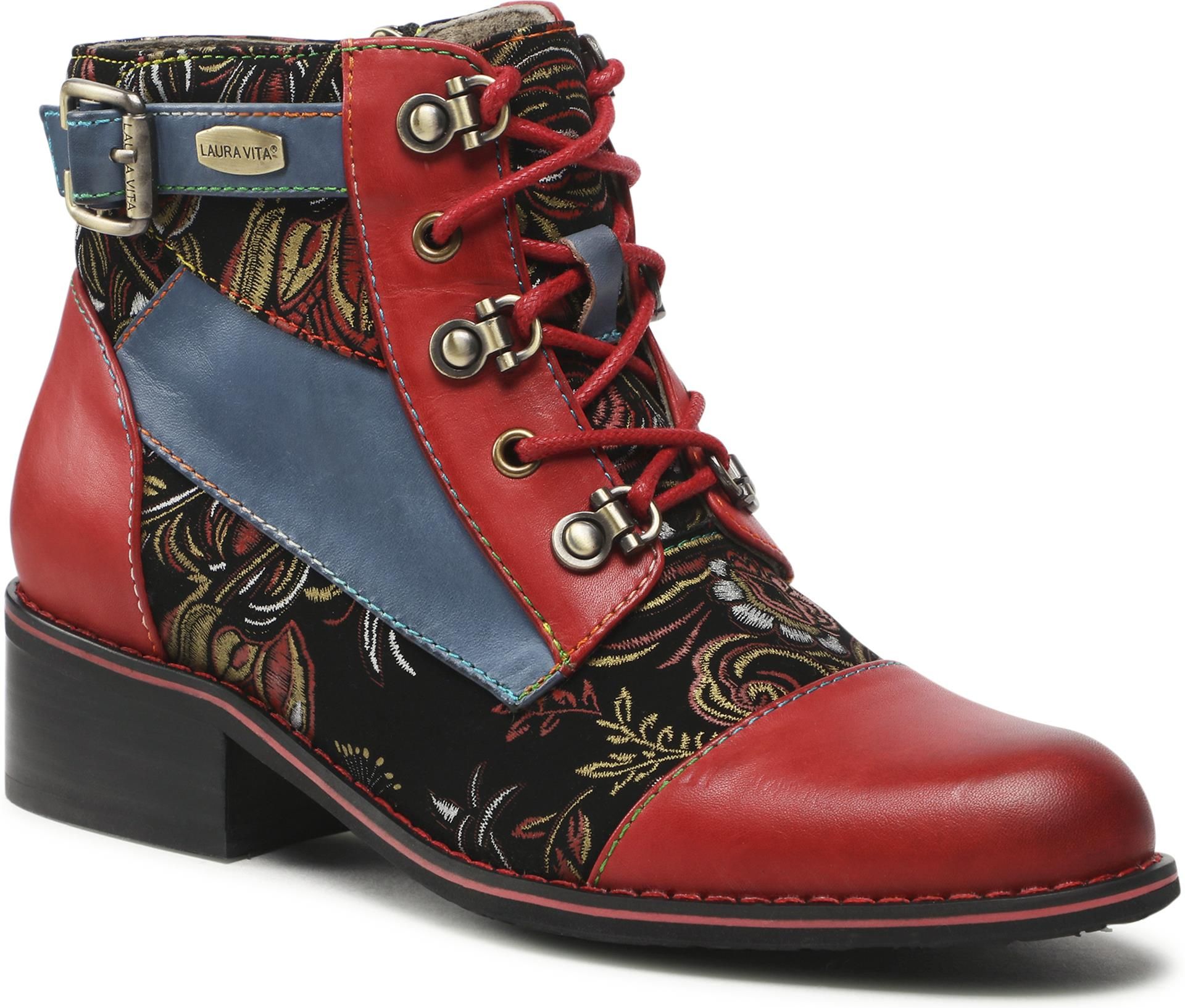 Botki LAURA VITA - Alice 06E SL688-6E Grenat - Ceny i opinie - Ceneo.pl