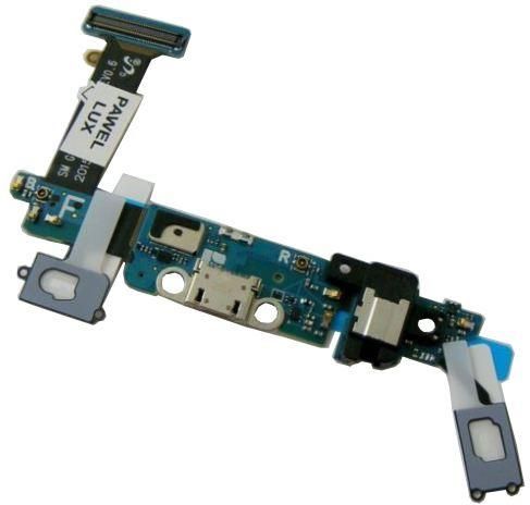 Podzespoły do telefonu Flex Sam G920 S6 gn usb + mikrofon audio jack ...