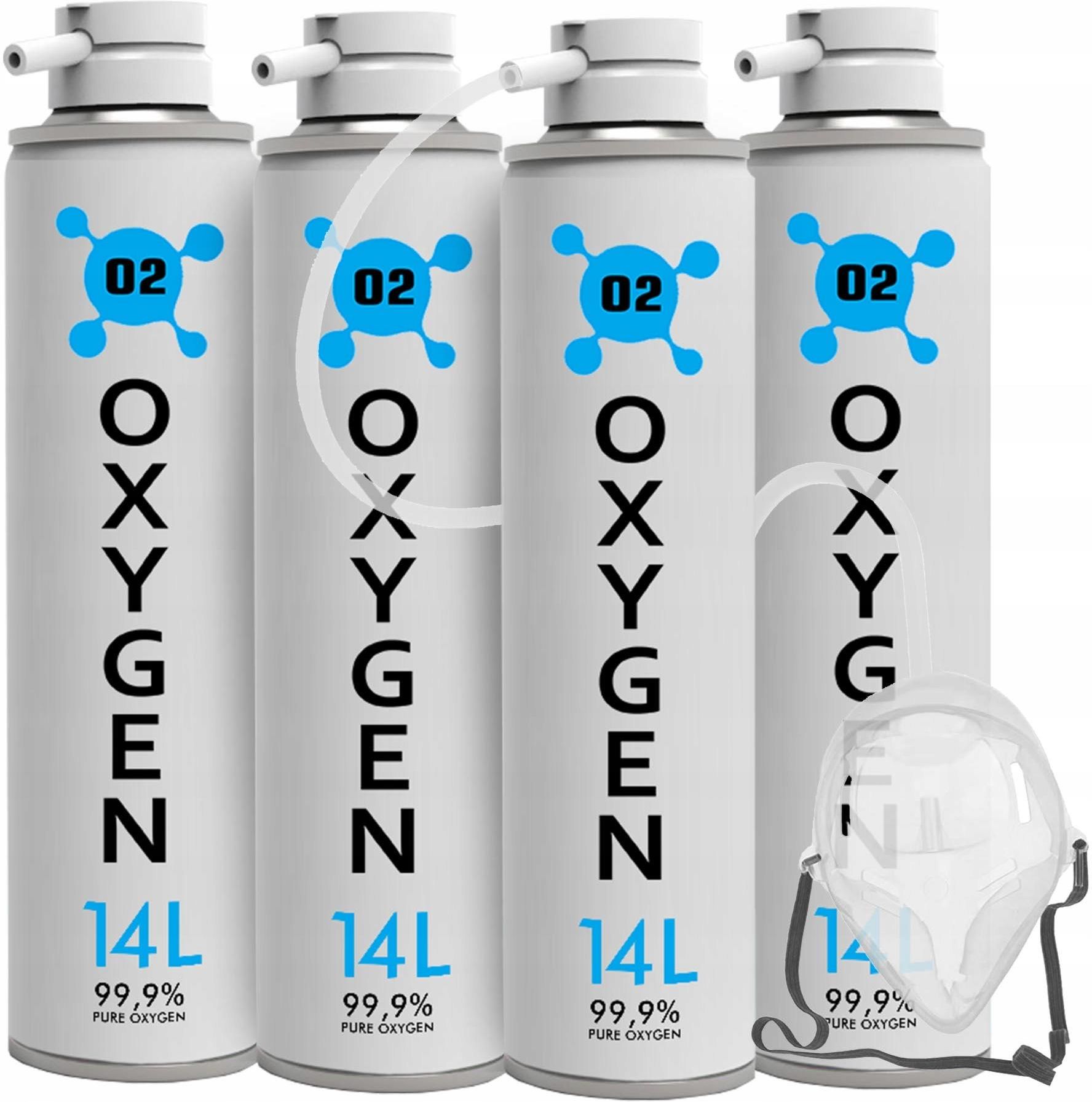 Tlen Inhalacyjny W Puszce 99 5% 4X14L Maska - Ceny i opinie - Ceneo.pl
