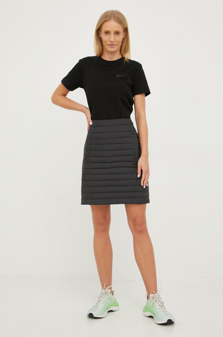 Jack Wolfskin t-shirt bawełniany kolor czarny - Ceny i opinie - Ceneo.pl