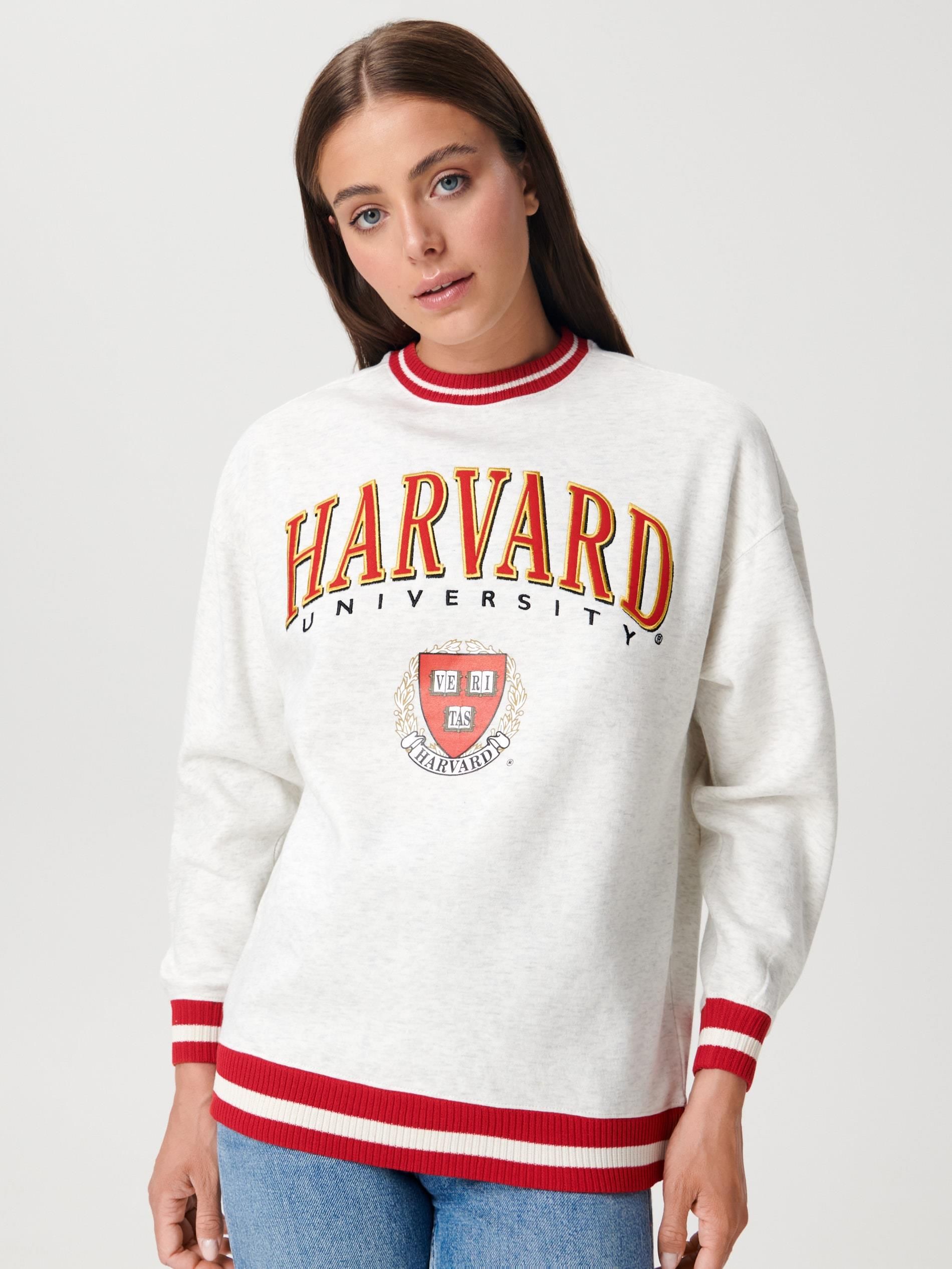 Sinsay - Bluza z haftem Harvard - Jasny szary - Ceny i opinie - Ceneo.pl