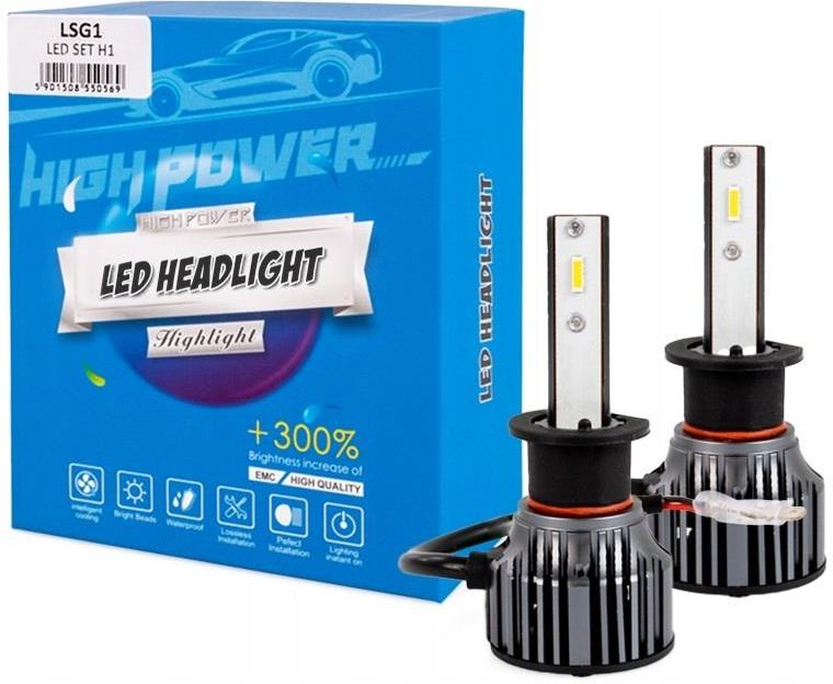 Żarowka samochodowa M Tech Zestaw Headlight Csp 1860 Led Set H7 Plus 300% Lsg7 - Opinie i ceny ...