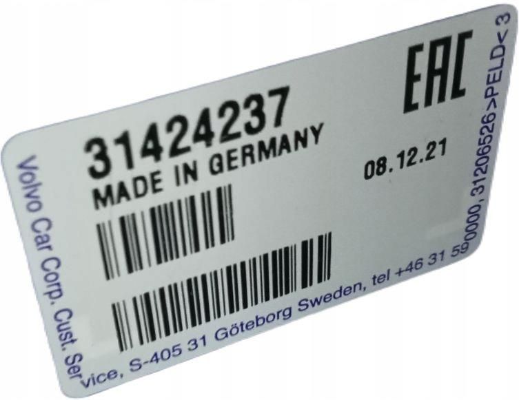 Wkład do lusterka zewnętrznego Volvo Oe 31425201 Uchwyt Mocowania ...