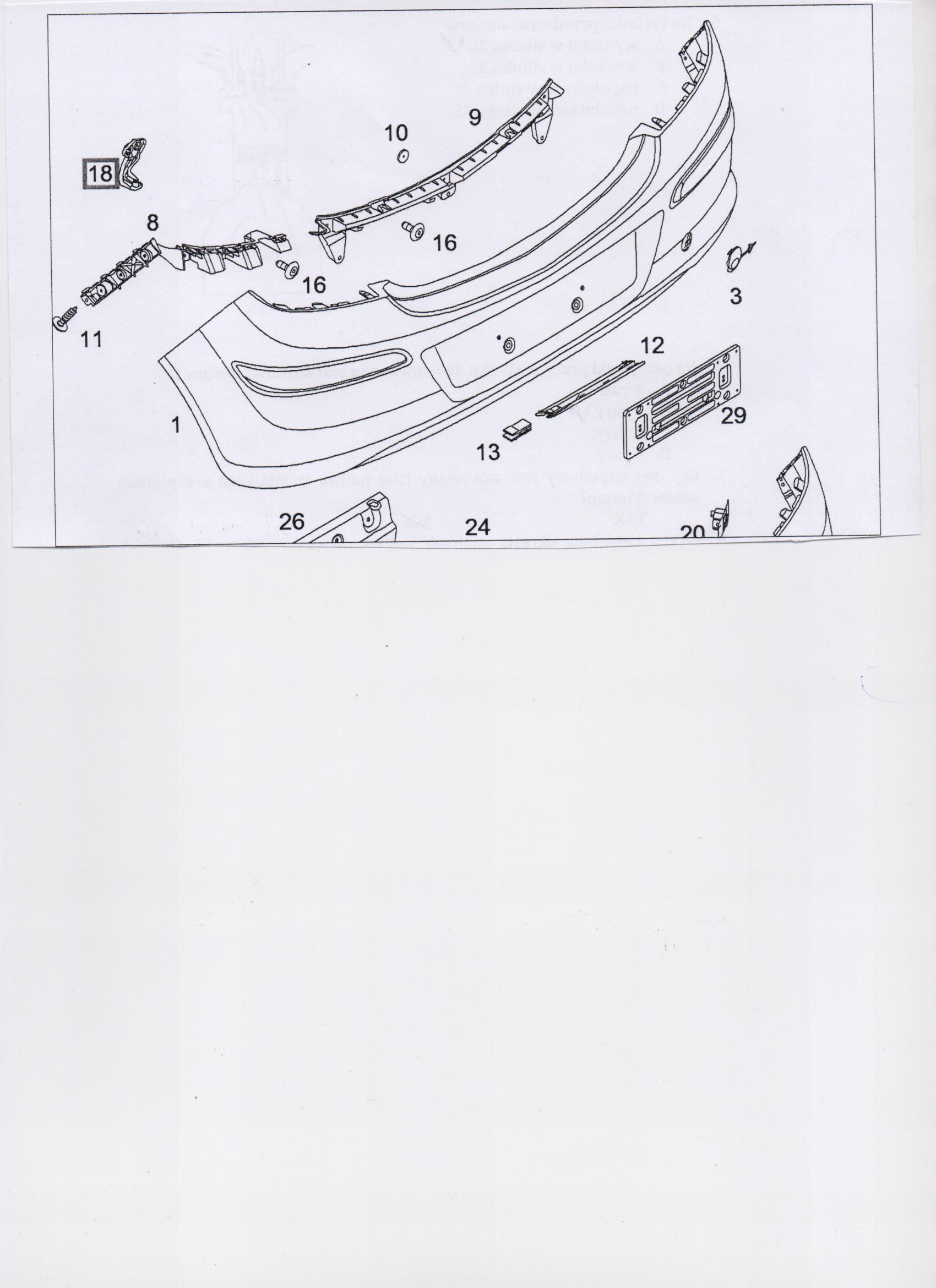 Opel Oe Corsa D Ślizg Zderzaka Tył 13250393 - Opinie i ceny na Ceneo.pl