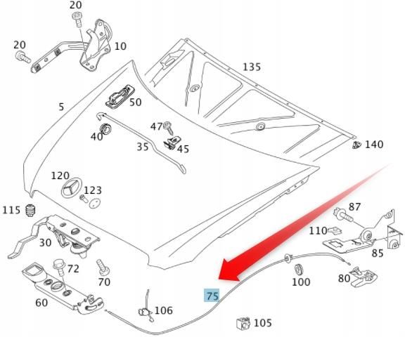 Mercedes-Benz Oe Linka Podnoszenia Maski Sprinter A9108808200 - Opinie ...