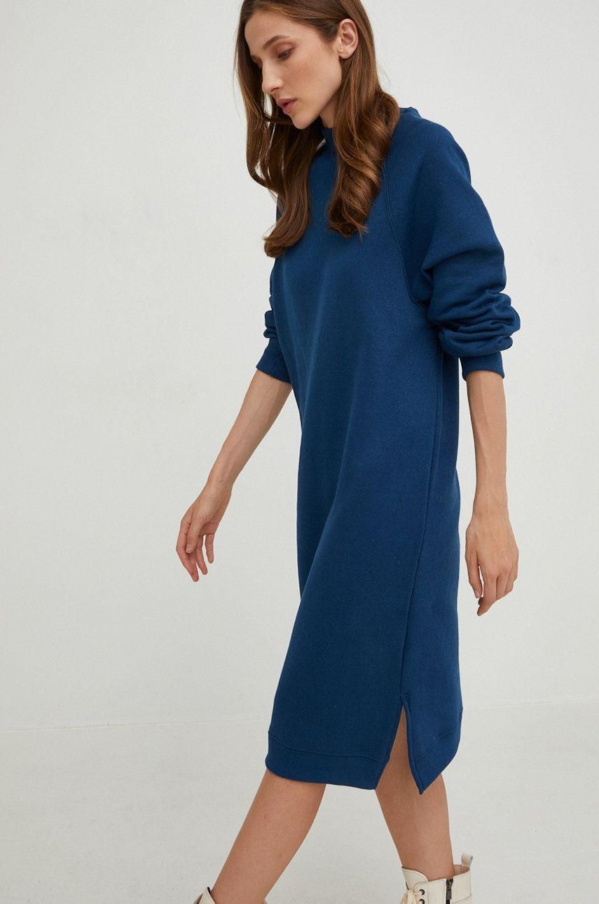 Answear Lab sukienka damska kolor granatowy - Ceny i opinie - Ceneo.pl