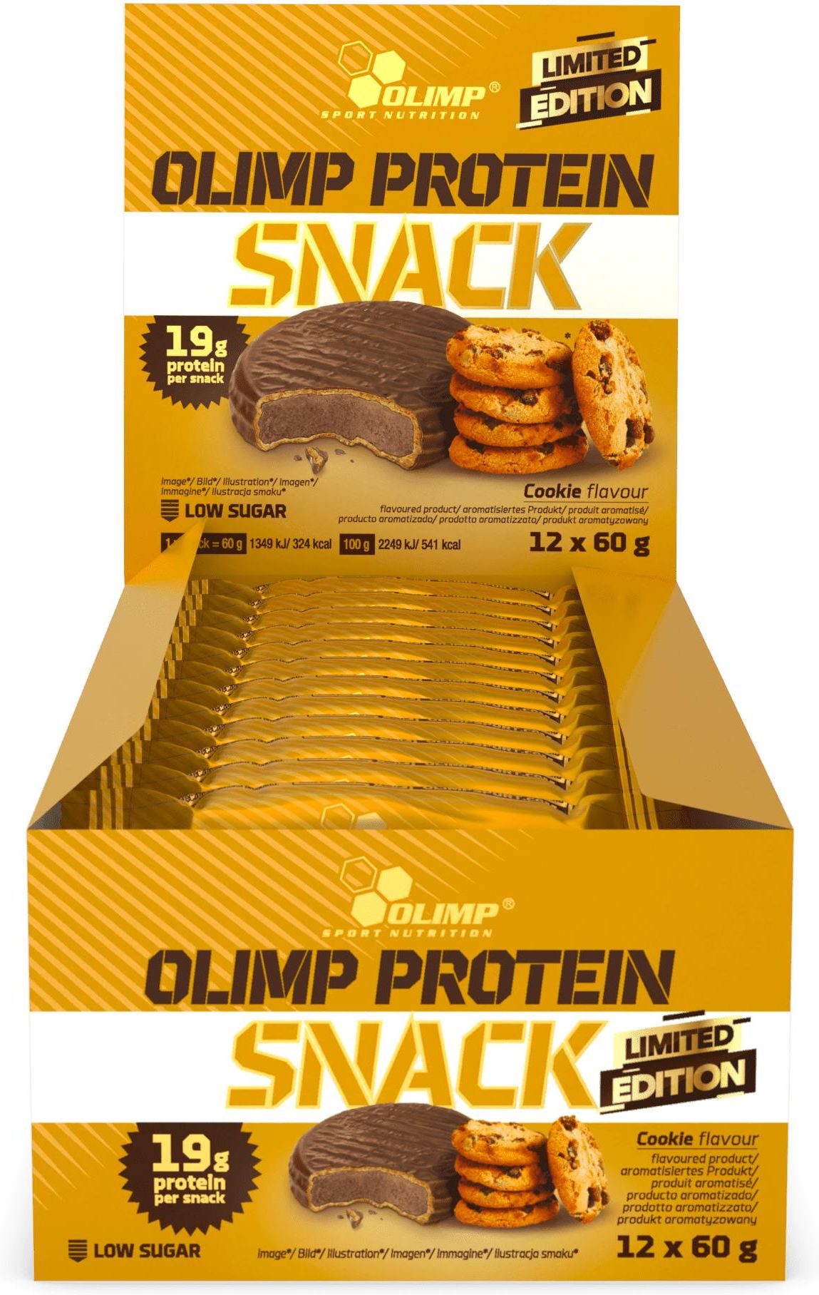 Olimp Protein Snack 12x60g Cookies - Ceny i opinie - Ceneo.pl