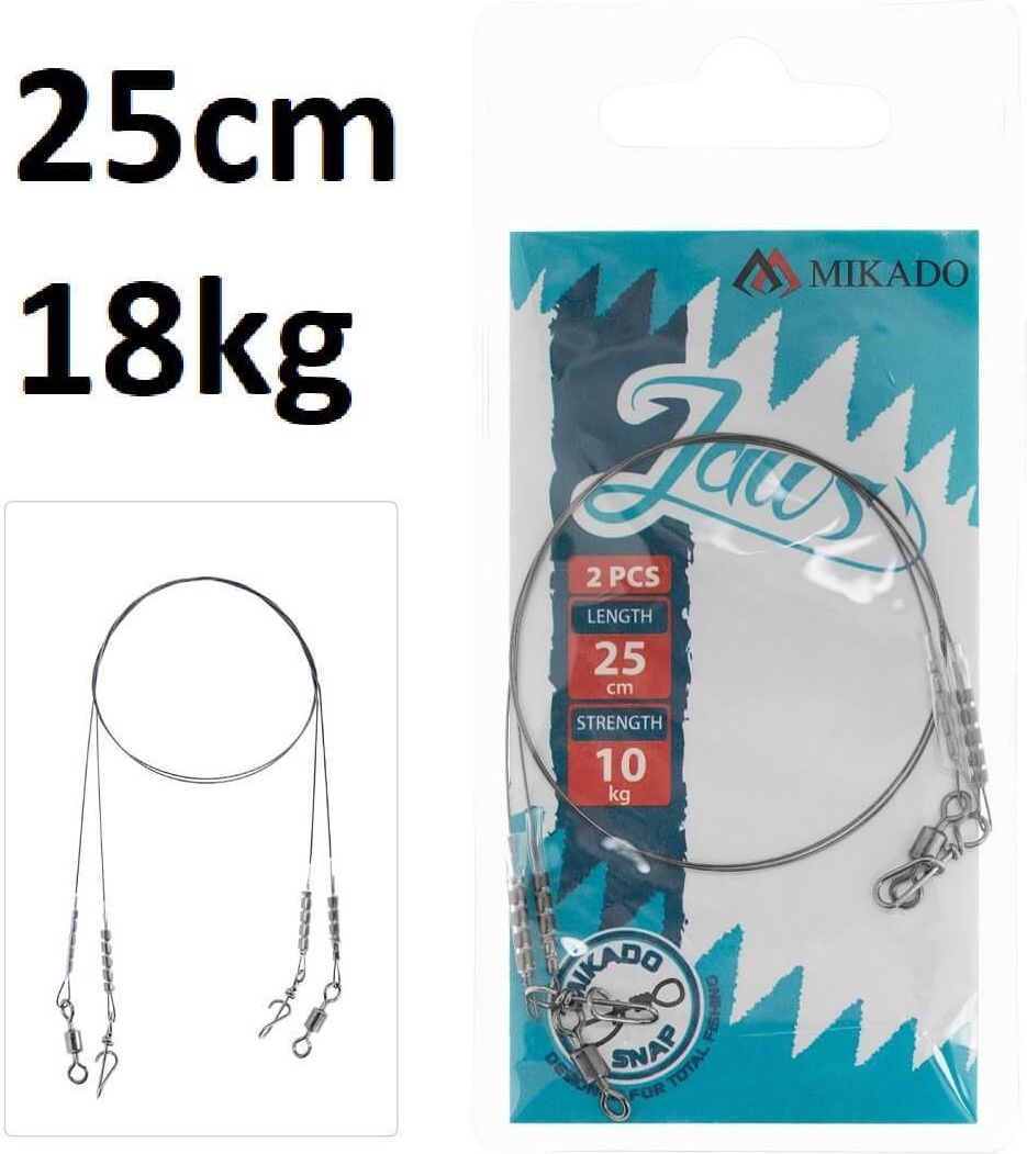 Mikado Jaws Przypon Tytanowy Strong 25Cm 18Kg 2szt. (ICCMZGJ032518) - Ceny i opinie - Ceneo.pl