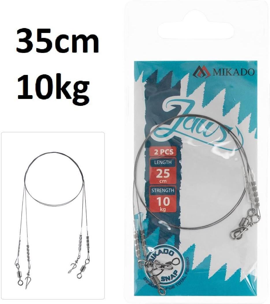 Mikado Jaws Przypon Tytanowy Light 35Cm 10Kg 2szt. (ICCMZGJ033510) - Ceny i opinie - Ceneo.pl