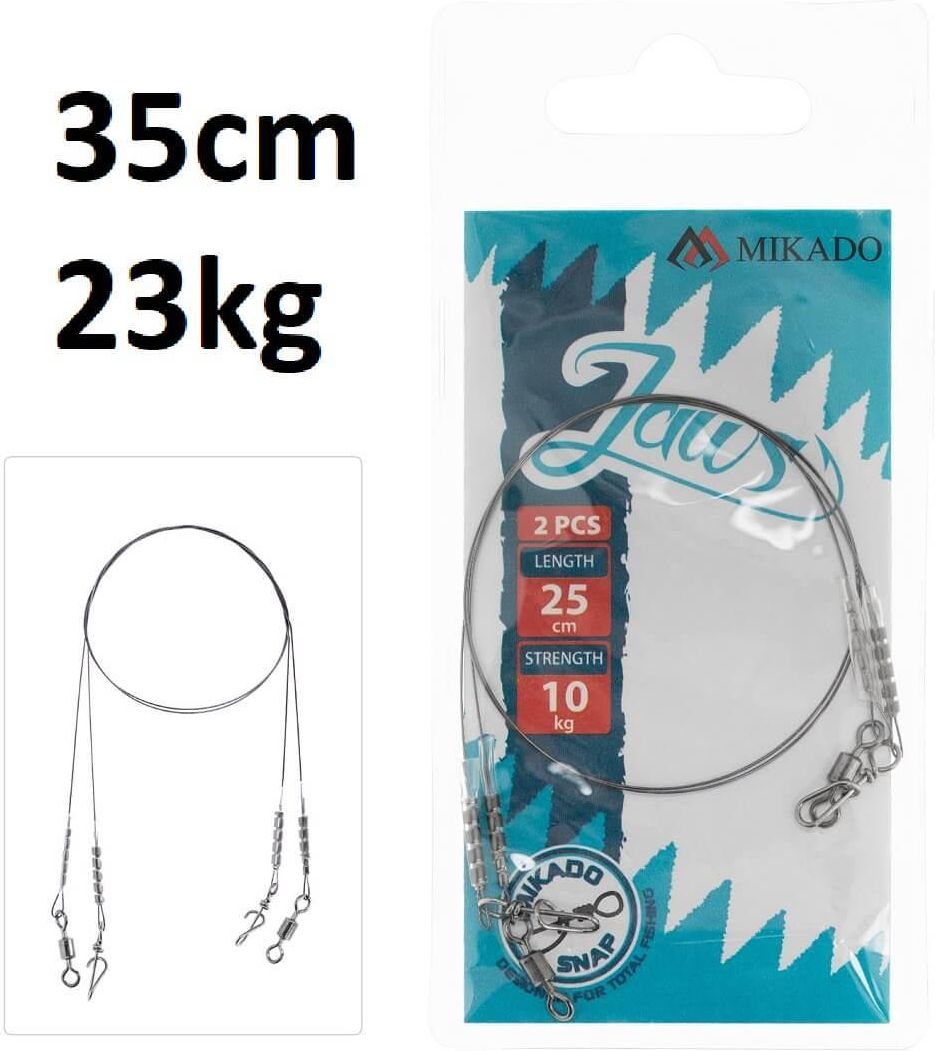Mikado Jaws Przypon Tytanowy X Strong 35Cm 23Kg 2szt. (ICCMZGJ033523) - Ceny i opinie - Ceneo.pl