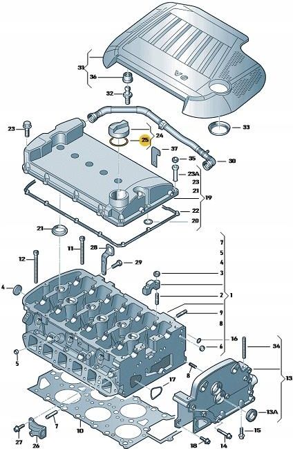 Seat Oe Uszczelka Górna Wlewu Oleju Vw 036115111B - Opinie i ceny na ...