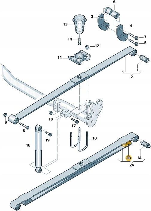 Volkswagen Oe Odbijak Pióra Resora Vw Caddy Oryginał 2K5511155 - Opinie ...