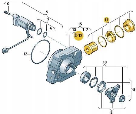 Filtr oleju Volkswagen Oe Filtr Oleju Haldex 02D598574 Vw Audi Seat ...