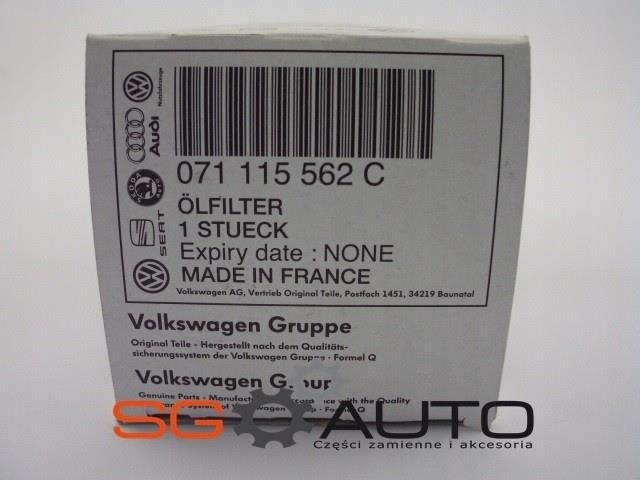 Volkswagen Oe Filtr Oleju 070115562 071115562A 071115562C Vw - opinie i ...