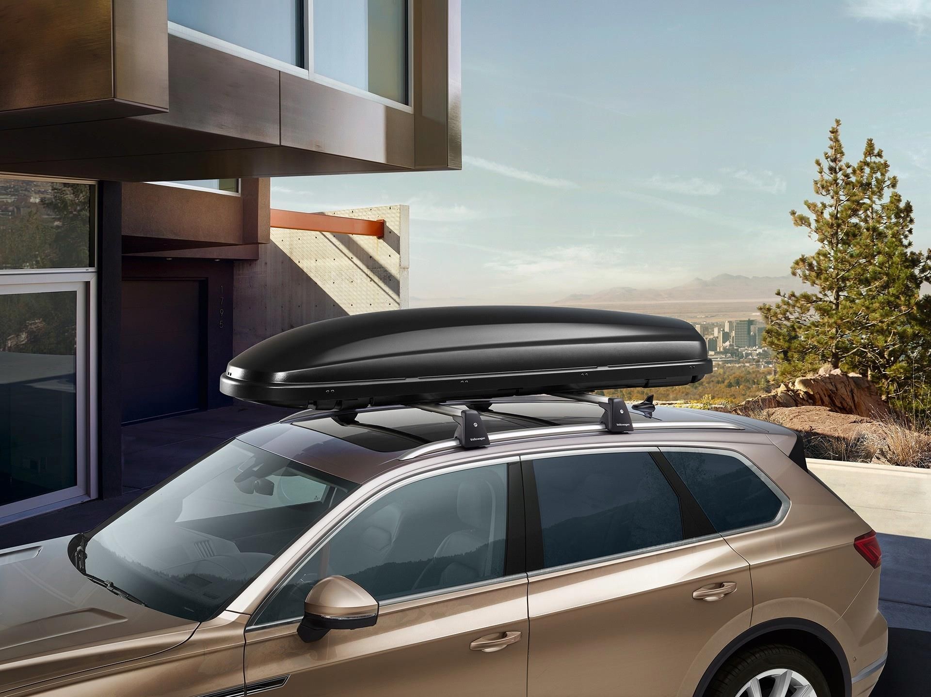 Autoboks Volkswagen Vw Box Dachowy Basic 340L Czarny Matowy - Opinie i ...