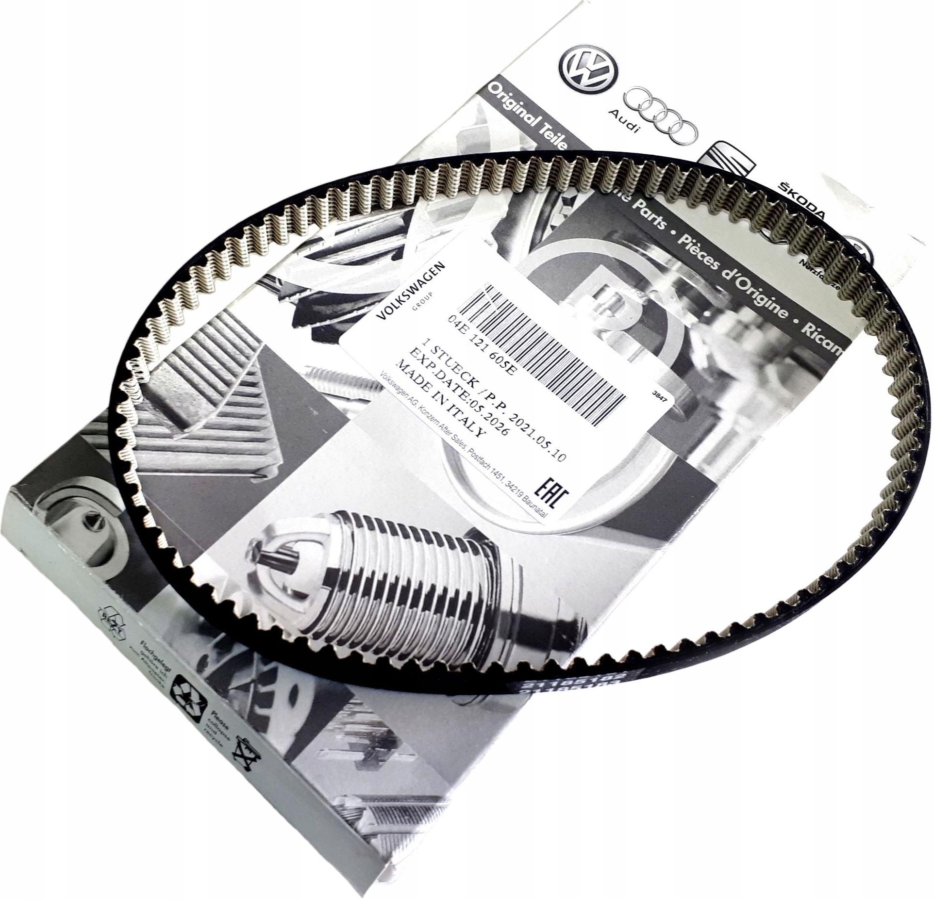 Volkswagen Oe Pasek Rozrządu Vw Ag Audi Skoda 1.4 04E121605E - Opinie i ...