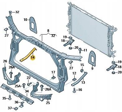 Audi Oe Podpora Pasa Przedniego Q5 8R0805528A Od Aso - Opinie i ceny na ...