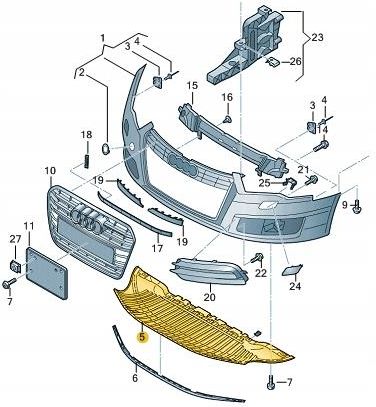 Audi Oe Oryginalna Osłona Pod Silnik A6 C7 4G0807611 - Opinie i ceny na ...