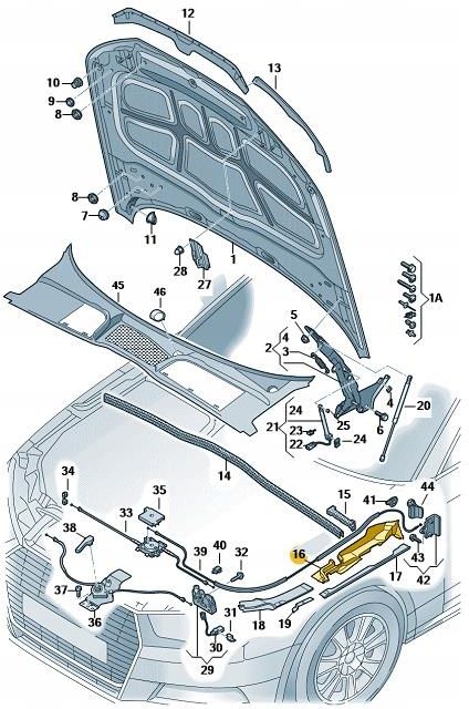 Audi Oe Osłona Blotnika Nakładka Prawa A4 8W0821170C - Opinie i ceny na ...