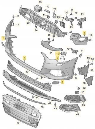 Zderzak do kupienia Audi Oe 4K0807065Gru Zderzak Przód A6 4K - Opinie i ...