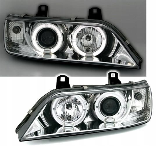 Lampa przednia Sonar Lampy Reflektory Bmw Z3 96-02R Białe Ringi Chrom - Opinie i ceny na Ceneo.pl