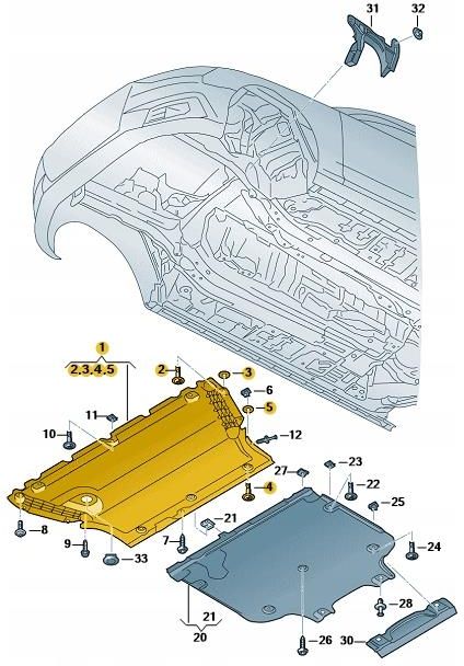 Audi Oe Osłona Dolna Pod Silnik A4 B9 A5 8W0863821F - Opinie i ceny na ...