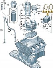 Audi Oe Zestaw Uszczelek Filtr Oleju A4 A5 057198405B - Opinie i ceny ...