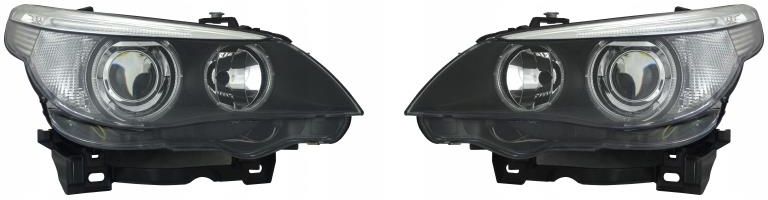 Lampa przednia Tyc Reflektory Lampy Bmw 5 E60 E61 01-07 Komplet - Opinie i ceny na Ceneo.pl