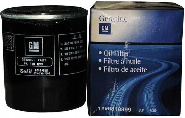 Chevrolet Oe Filtr Oleju Chevrolet Fiat Daewoo Gm 96818899 - opinie i ...