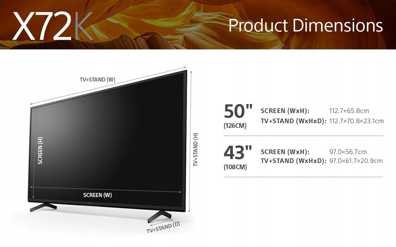 Telewizor LED Sony KD-43X72K 43 cale 4K UHD 43 cale - Opinie i ceny na ...