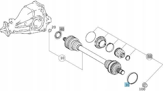 Mercedes Benz Oe Pierścień Abs Tył Mercedes C Klasa W203 W209 Slk ...