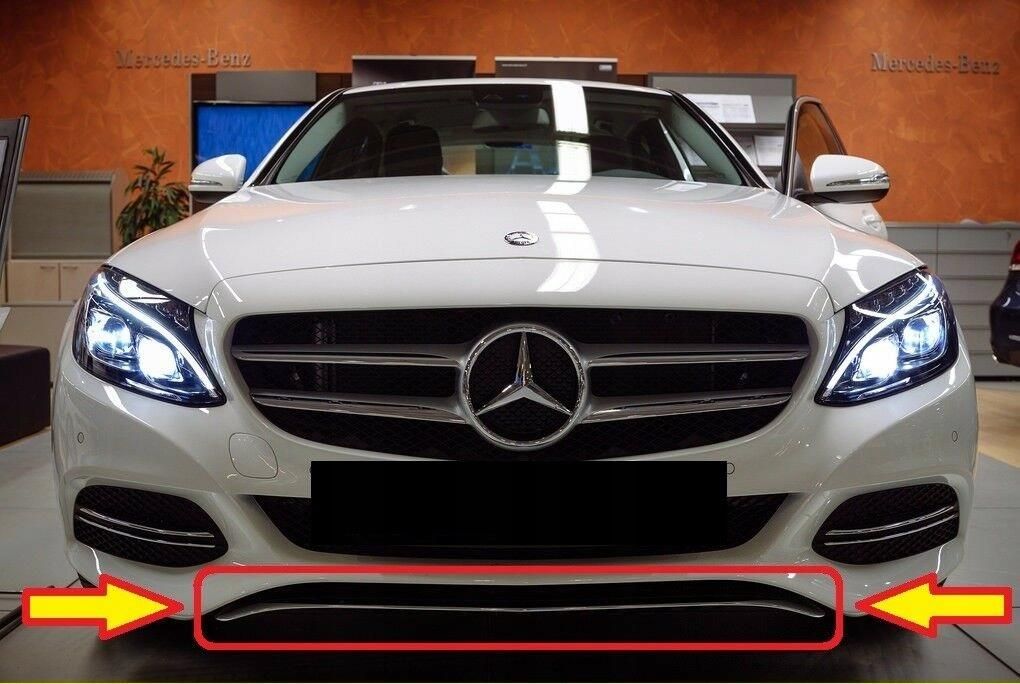 Listwa na zderzak Mercedes Benz Oe Chrom Zderzaka Przód Mercedes W205 ...