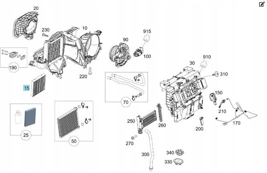 Filtr kabinowy Mercedes Benz Oe Org Filtr Przeciwpyłkowy A9108301100 ...