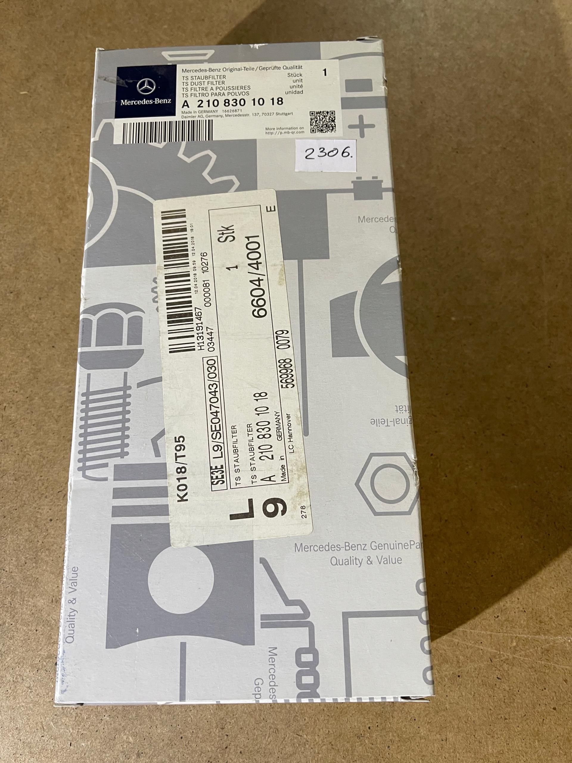 Filtr kabinowy Mercedes Benz Oe Filtr Kabinowy Mercedes W210 W220 ...