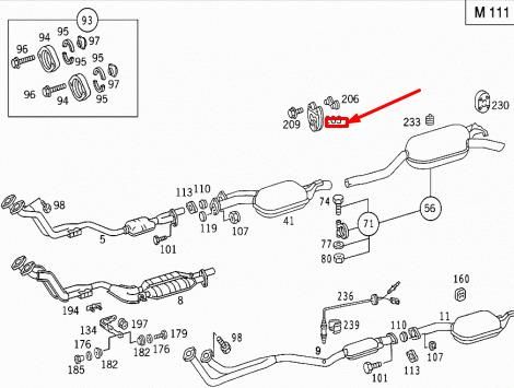 Mercedes Benz Oe Wieszak Mocowanie Tłumika Mercedes W124 1244920118 ...