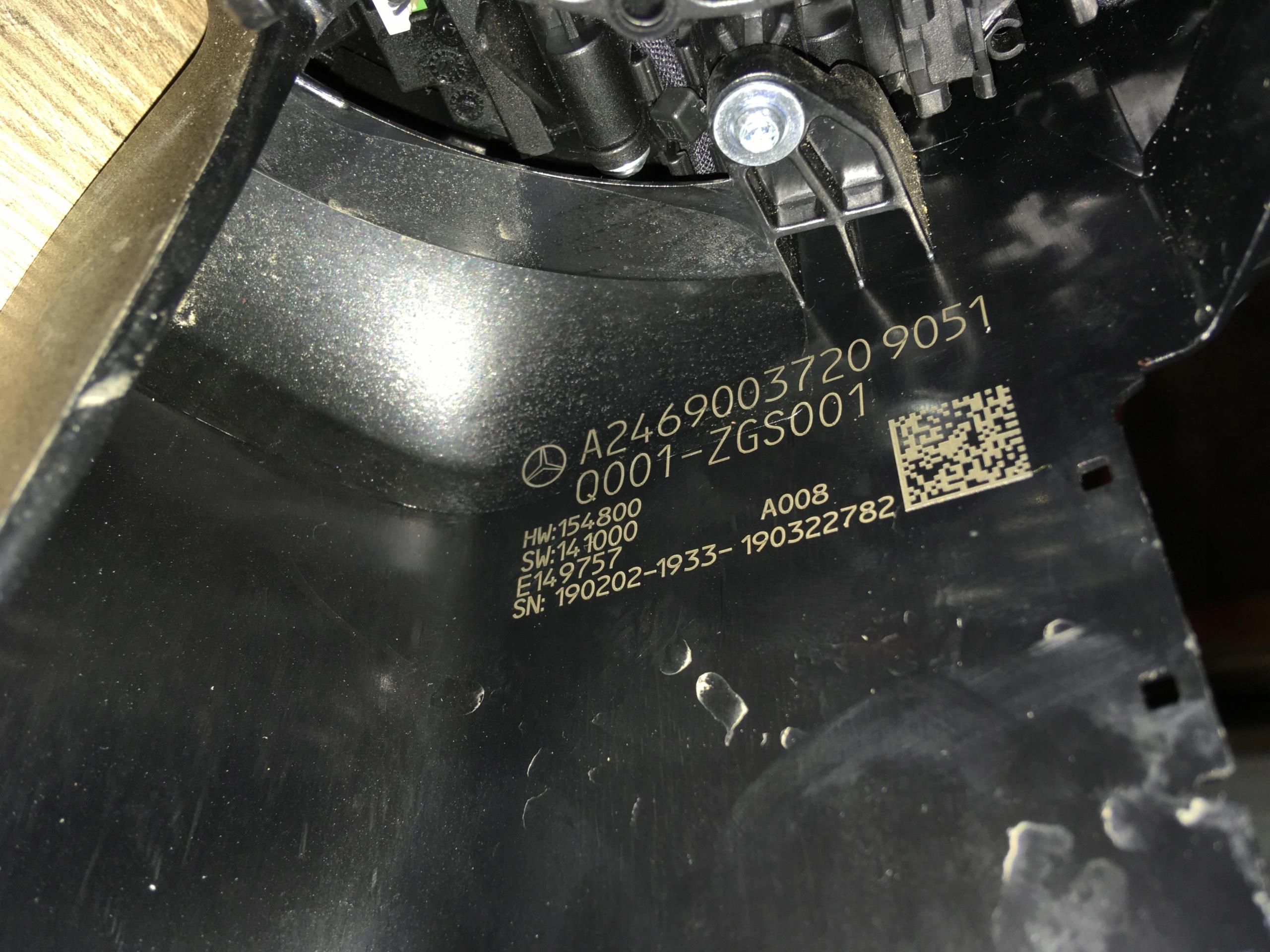 Mercedes Benz Oe 2469003720 Taśma Czujnik Kąta Skrętu Mercedes W246 ...