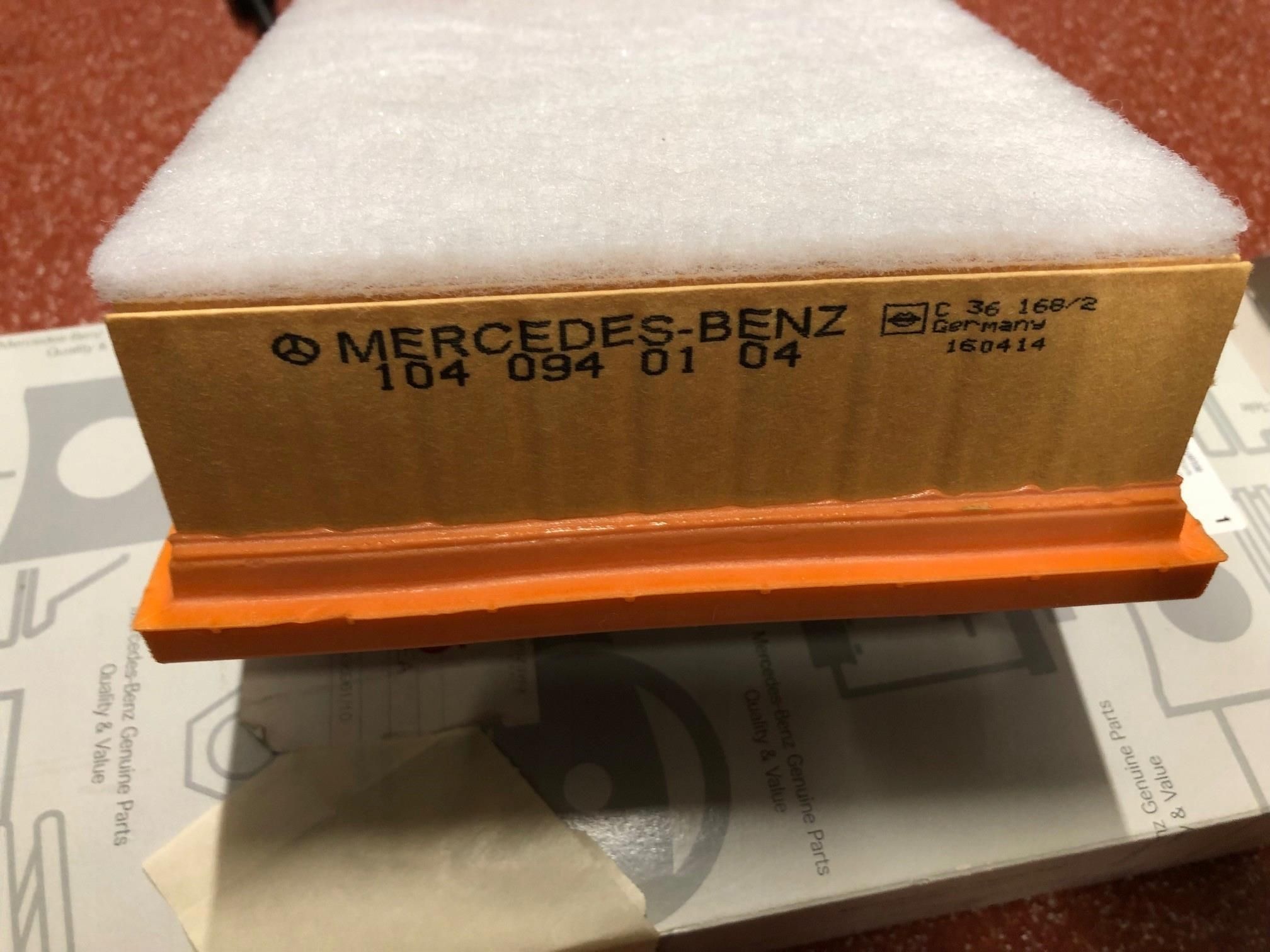 Filtr powietrza Mercedes Benz Oe Filtr Powietrza Om104 A1040940104 ...