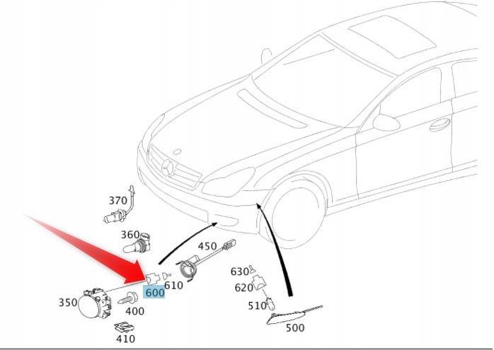 Mercedes Benz Oe Wtyczka Halogenu Kostka Mercedes A0405456328 2Pin ...